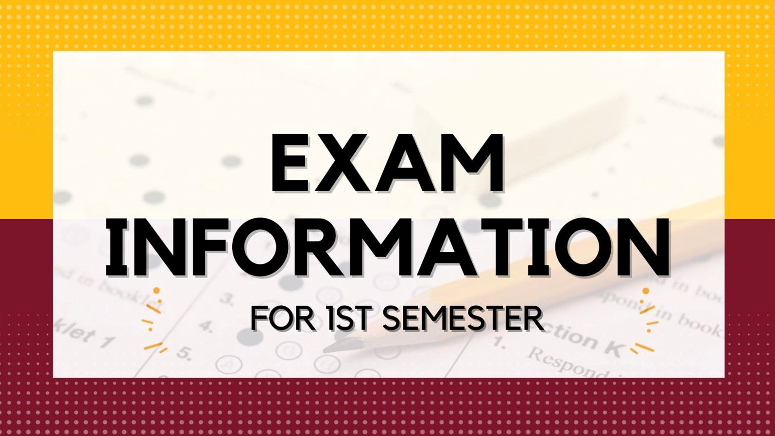 Final Exam Information